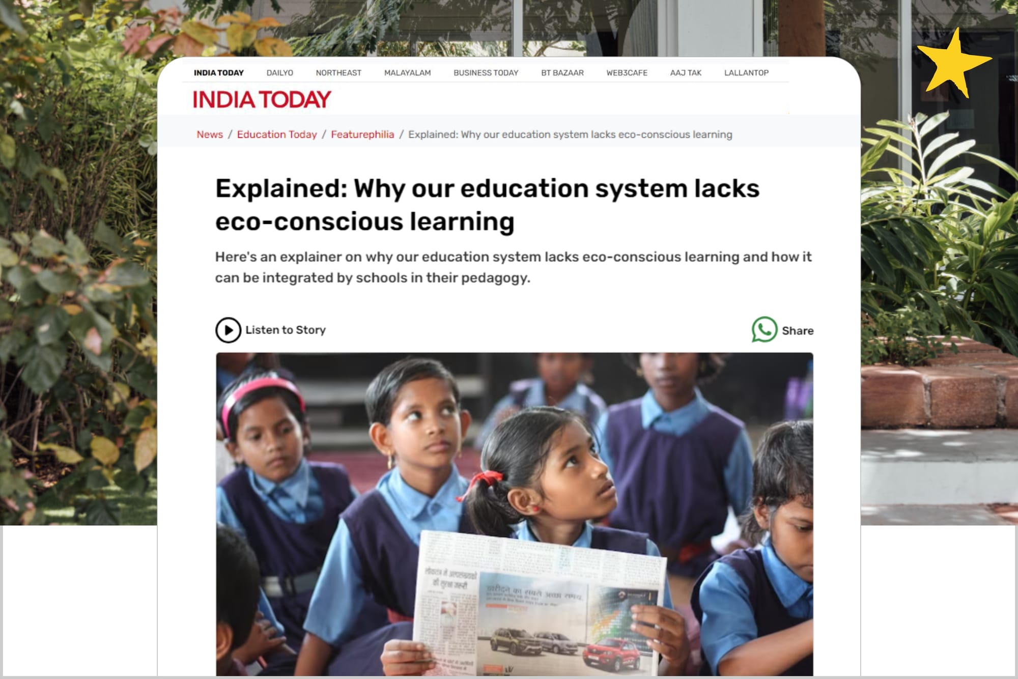 Article in India Today by our founder - Mohit Patel